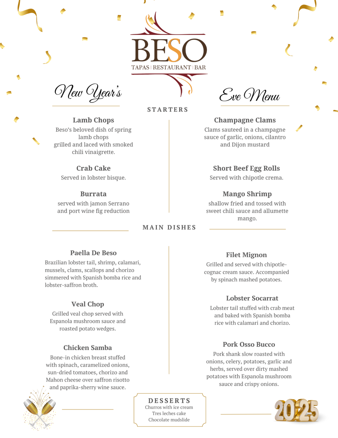 Beso – Spanish Cuisine & Tapas In Staten Island